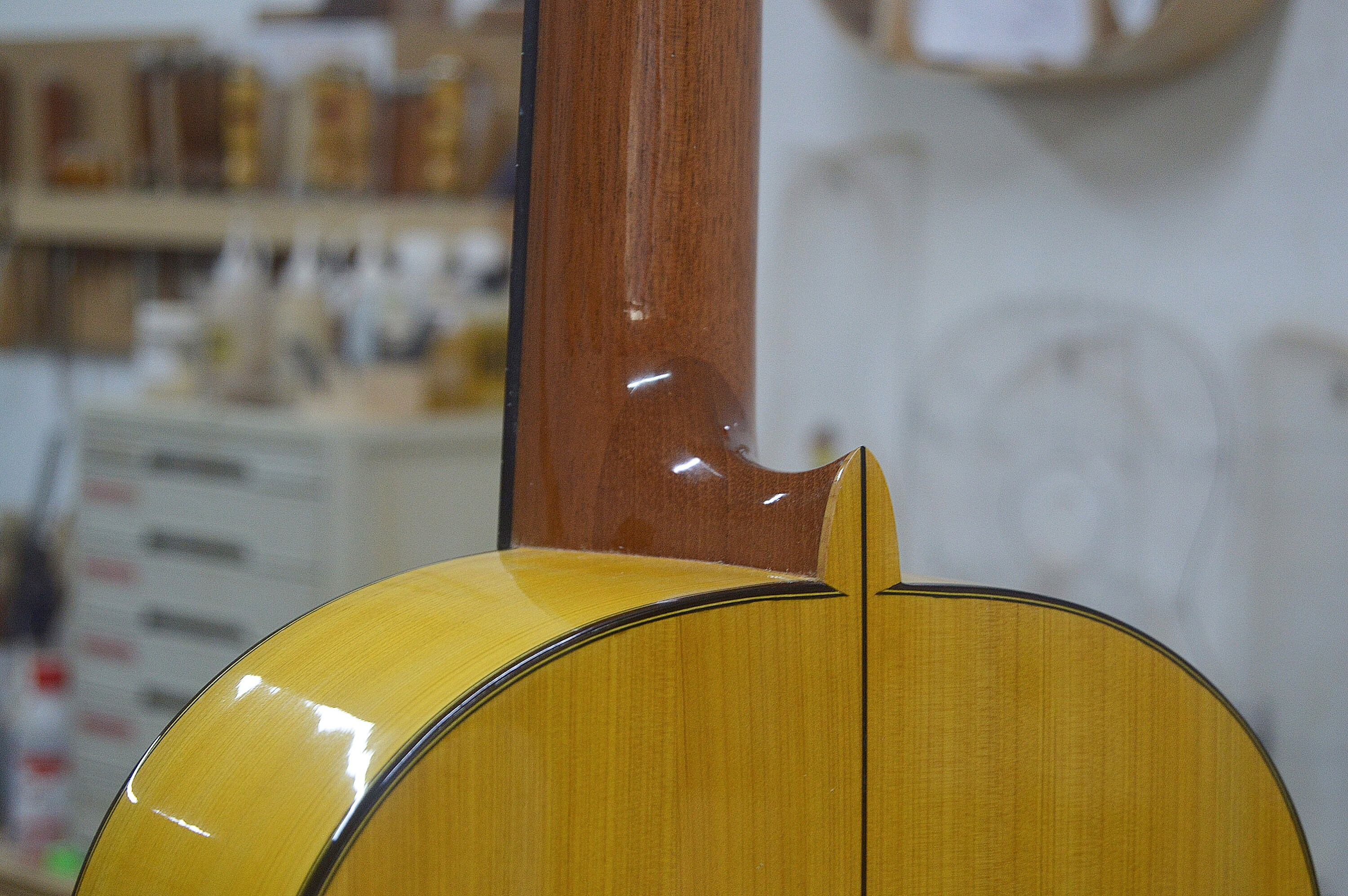 White Flamenco Guitar With Santos Hernández Bracing - Etsy Ireland