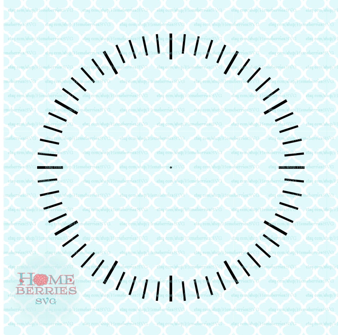 Hour Minute Hand Markers Clock Face Long Markers Svg Dxf Eps Ai Cut ...