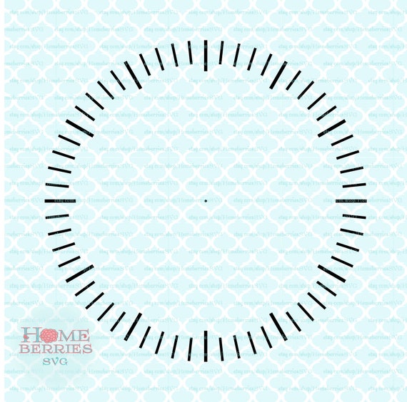 Hour Minute Hand Markers Clock Face Long Markers Svg Dxf Eps - Etsy