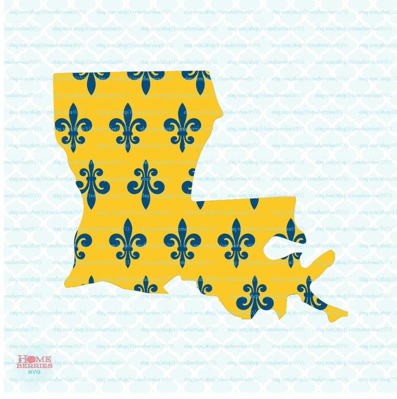 Louisiana State Shape - State Pride / Love Svg Saints Svg Tigers Svg ...