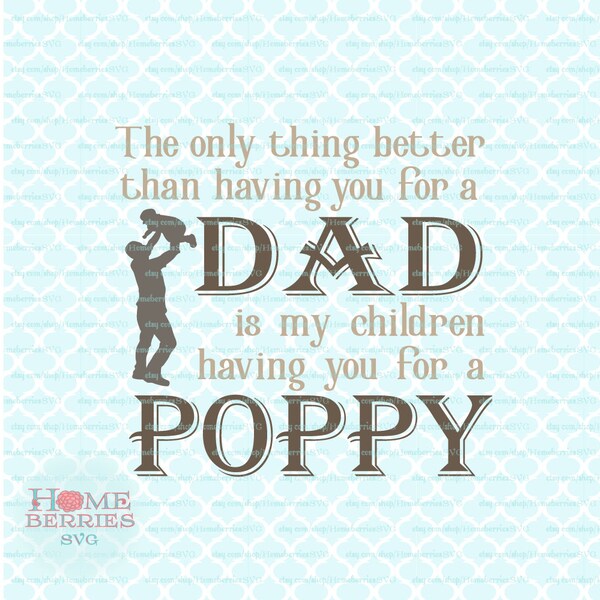 Poppy Dad - Etsy
