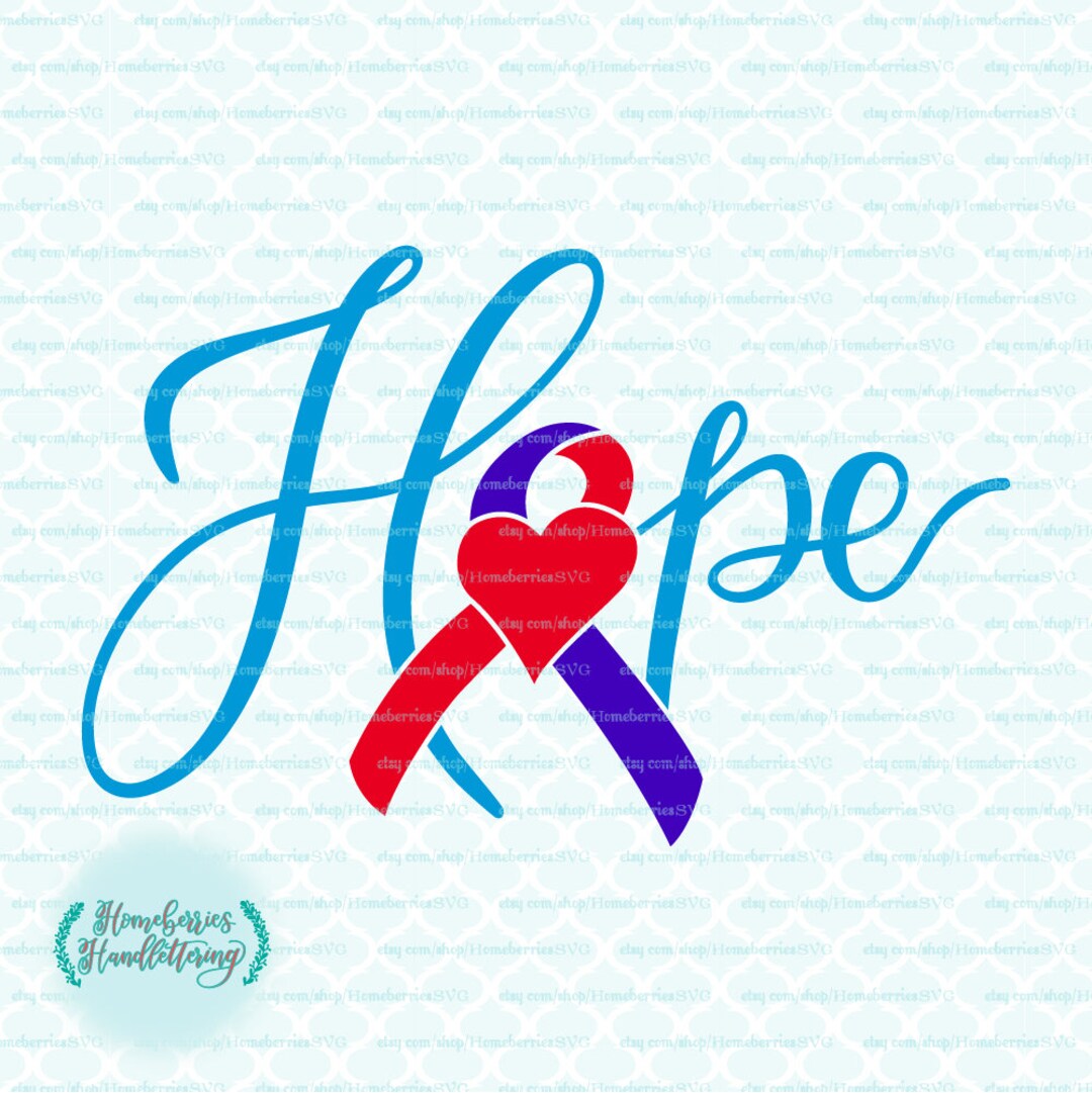 Hand Lettered CHD Hope Congenital Heart Defect CHD Aware CHD Awareness ...