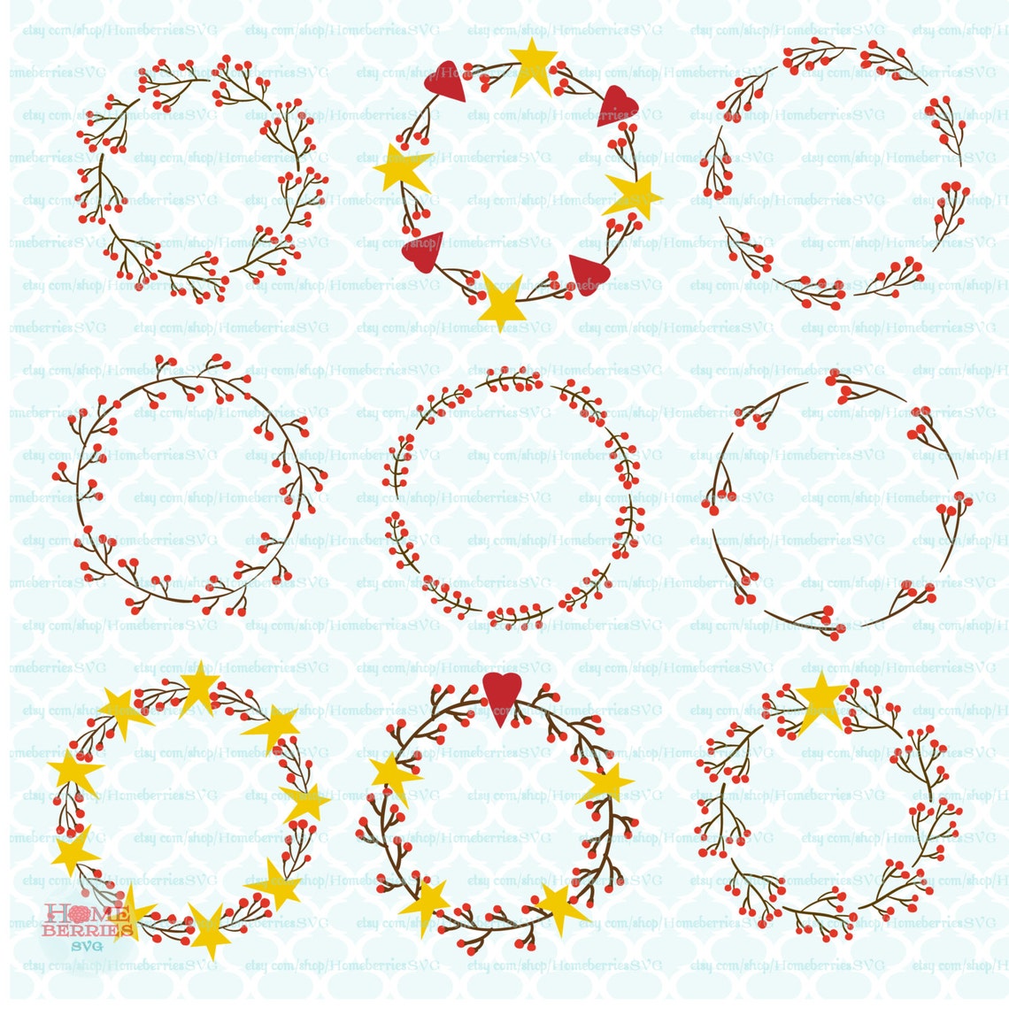Primitive Svg Pip Berry Wreaths Svg Pip Wreaths Svg Prim Svg - Etsy