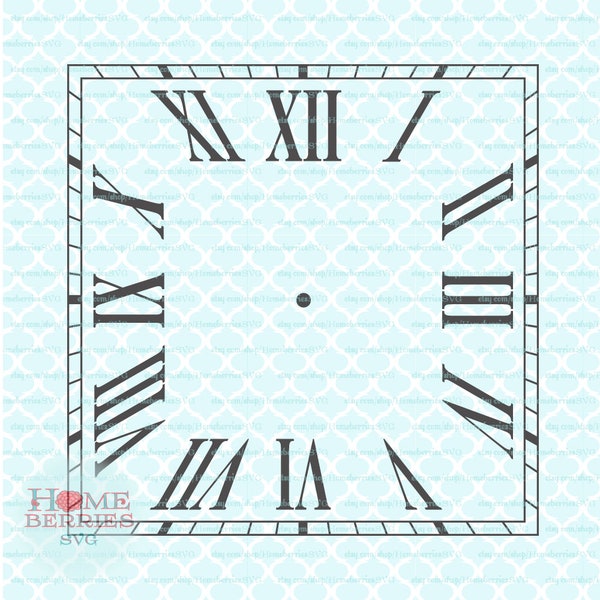 Square Wall Clock - Etsy
