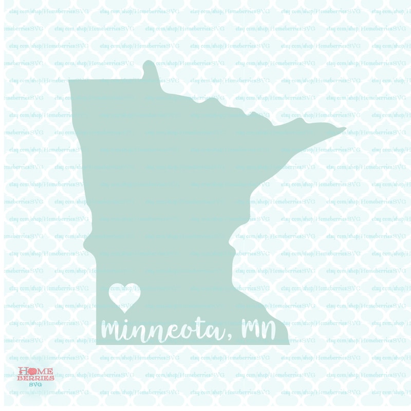 Mn State Silhouette - Etsy