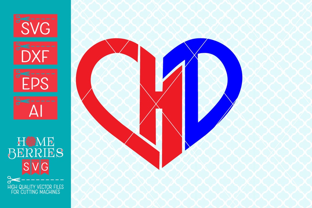 CHD Awareness Congenital Heart Defect Congestive Heart Disease Svg Dxf ...