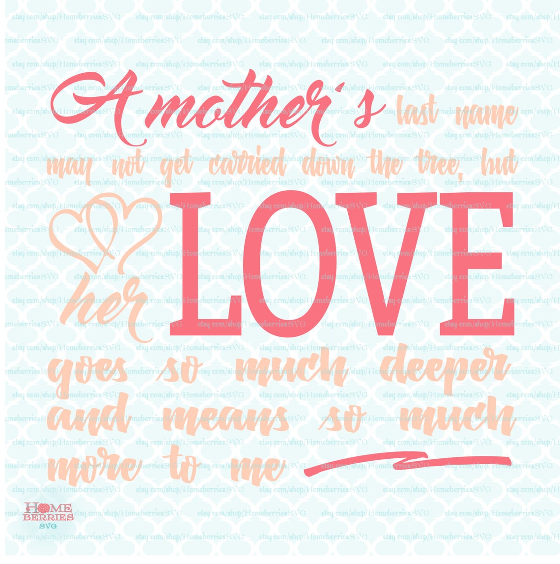 A Mothers Love Svg Mothers Day Svg Mom Svg Mum Svg Mommy Svg - Etsy