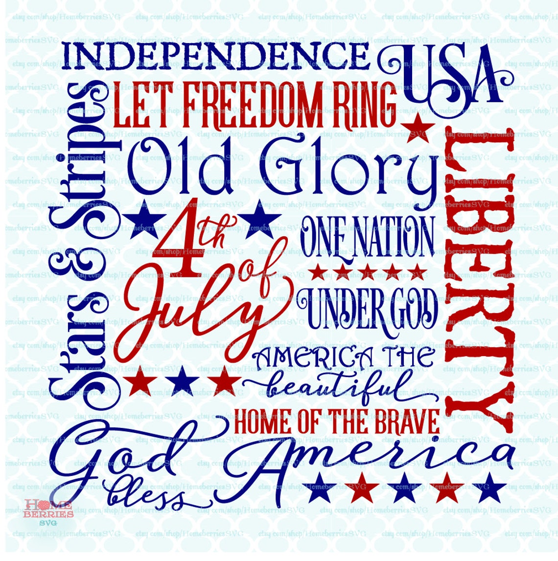 4th of July Subway Art Sign Svg July Fourth USA America Independence ...