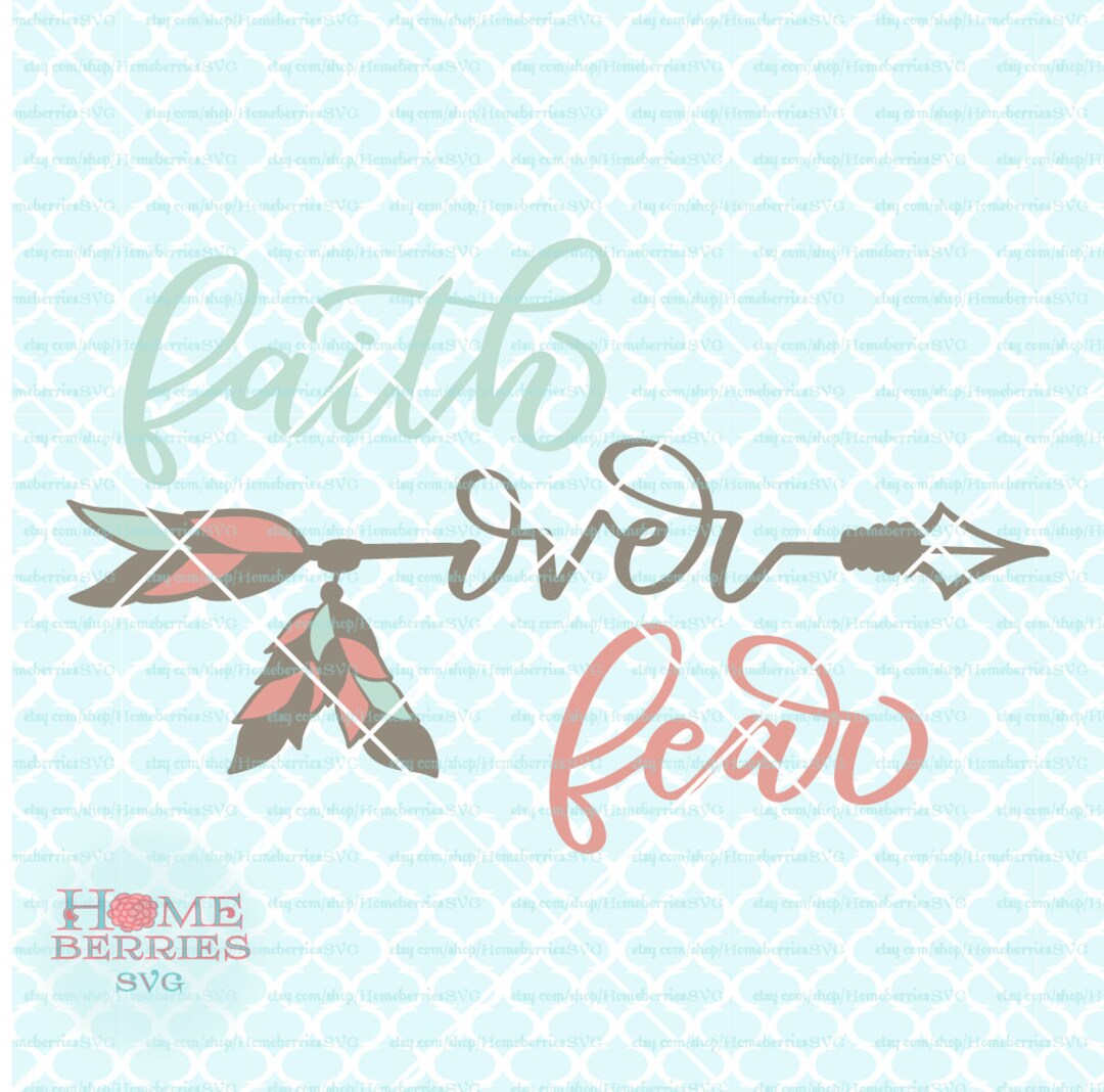 Faith Over Fear Svg Bohemian Svg Boho Svg Gypsy Svg Christian Svg Hand ...
