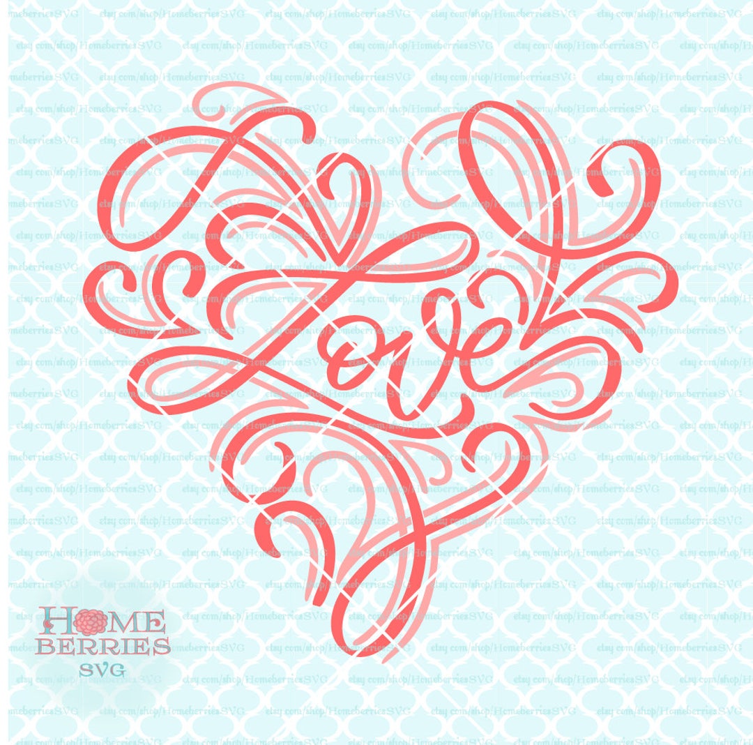 Valentine's Day Svg Love Heart Svg Filigree Heart Svg Wedding Svg ...