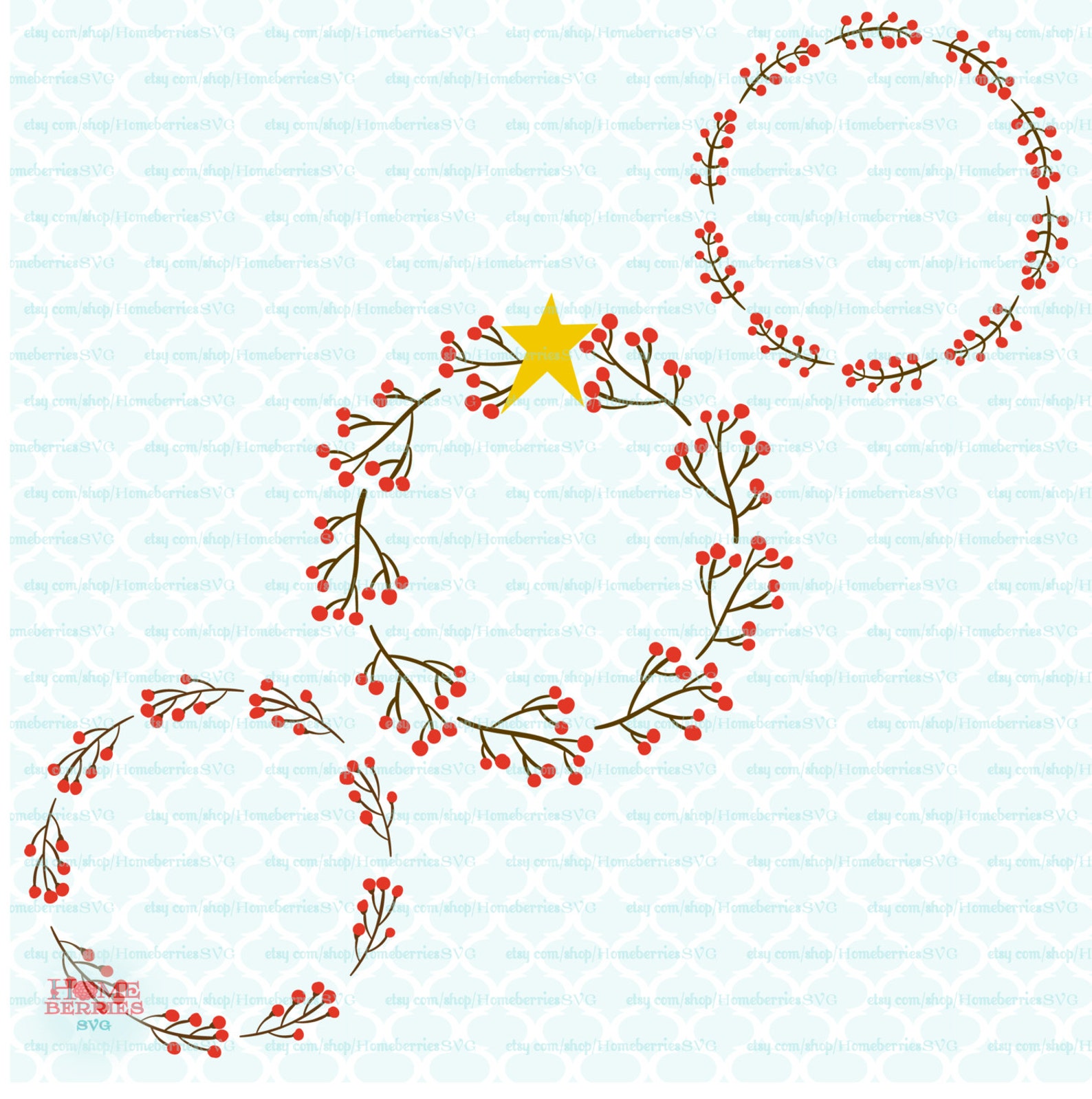 Primitive Svg Pip Berry Wreaths Svg Pip Wreaths Svg Prim Svg Prim ...