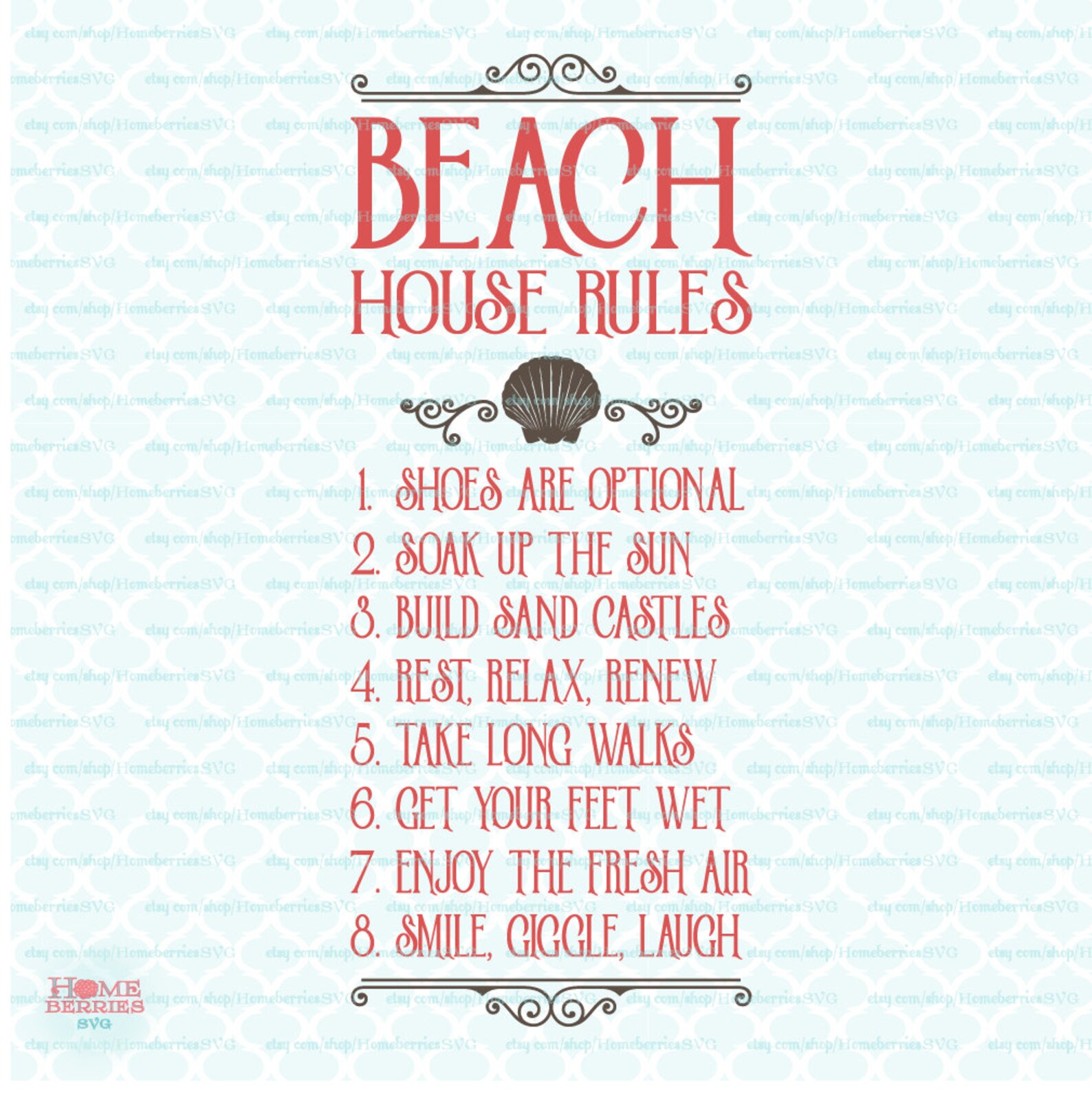 Beach House Rules Sign Svg Vacation Svg Oceanside Svg Coastal Living ...