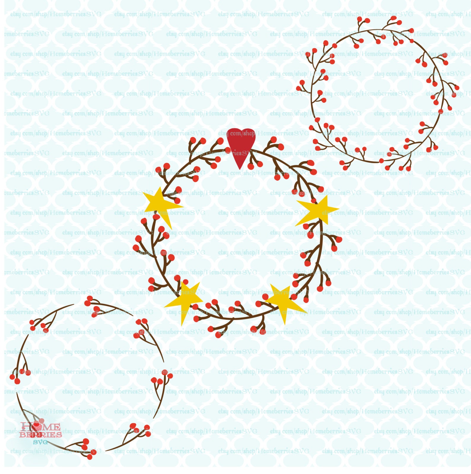 Primitive Svg Pip Berry Wreaths Svg Pip Wreaths Svg Prim Svg Prim ...