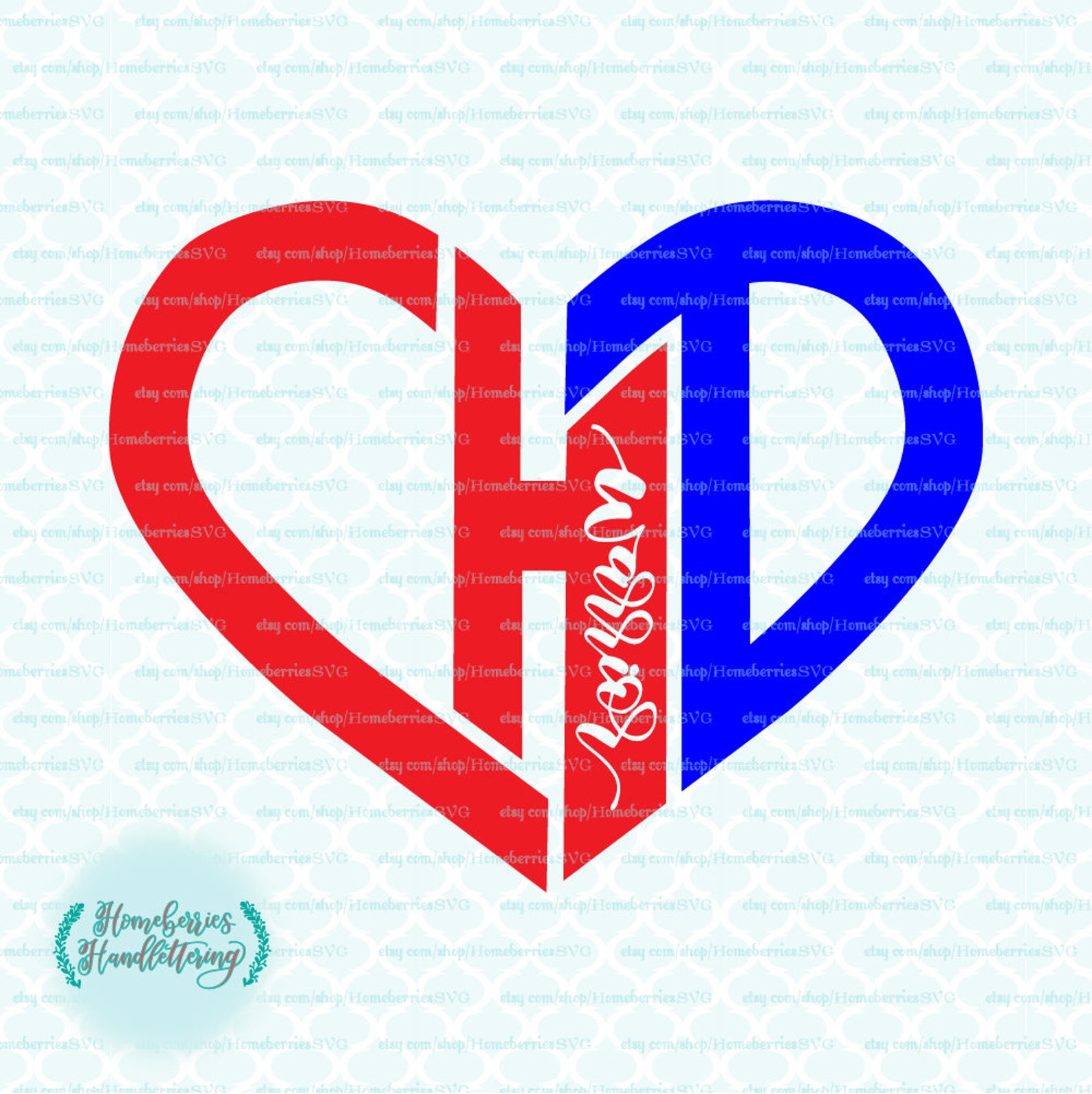 Hand Lettered CHD Warrior Congenital Heart Defect CHD Aware CHD ...