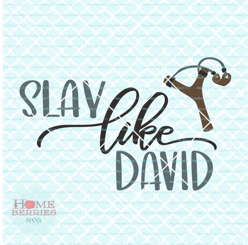 Slay Like David Svg Christian Svg Religious Svg Hustle Svg - Etsy