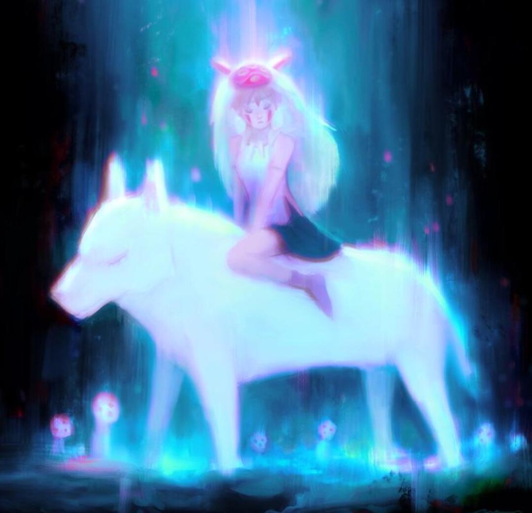 Princess Mononoke Art Print // Anime, Fantasy, Children's Gift ...