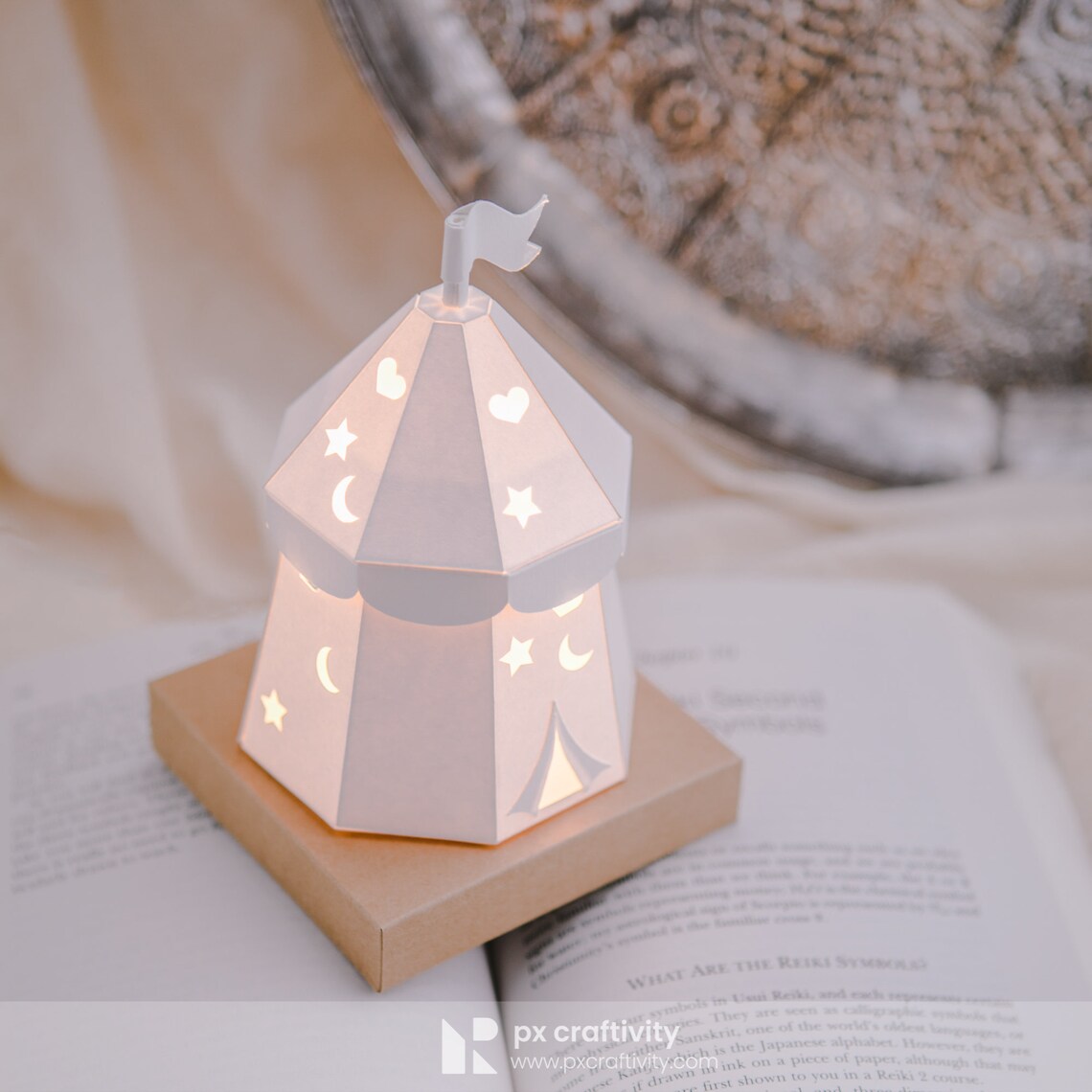 Circus Tent Paper Lamp Papercraft Paper Lantern Home Décor Sculpture ...