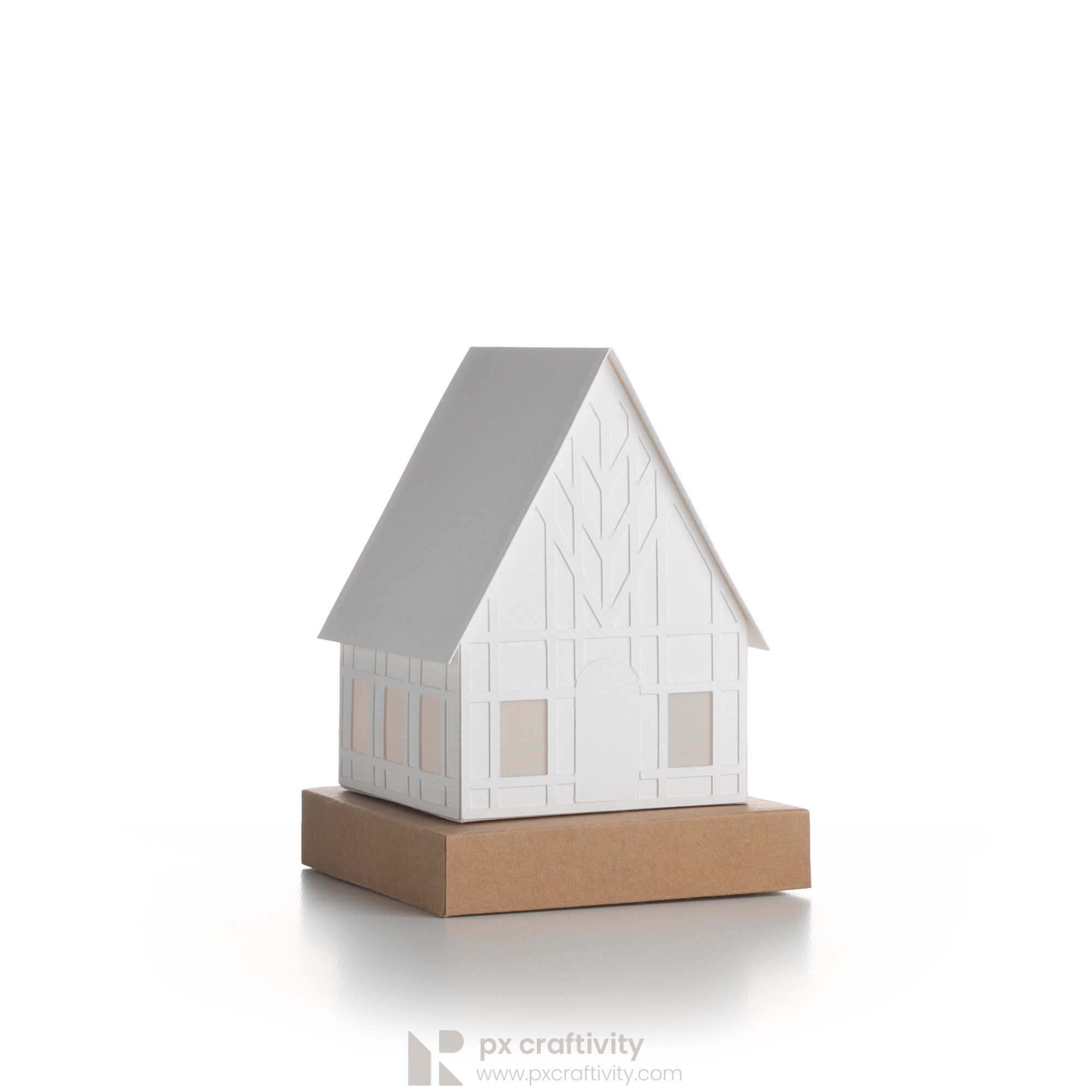 German House Lamp Papercraft Paper Lantern Home Décor Sculpture Gift ...