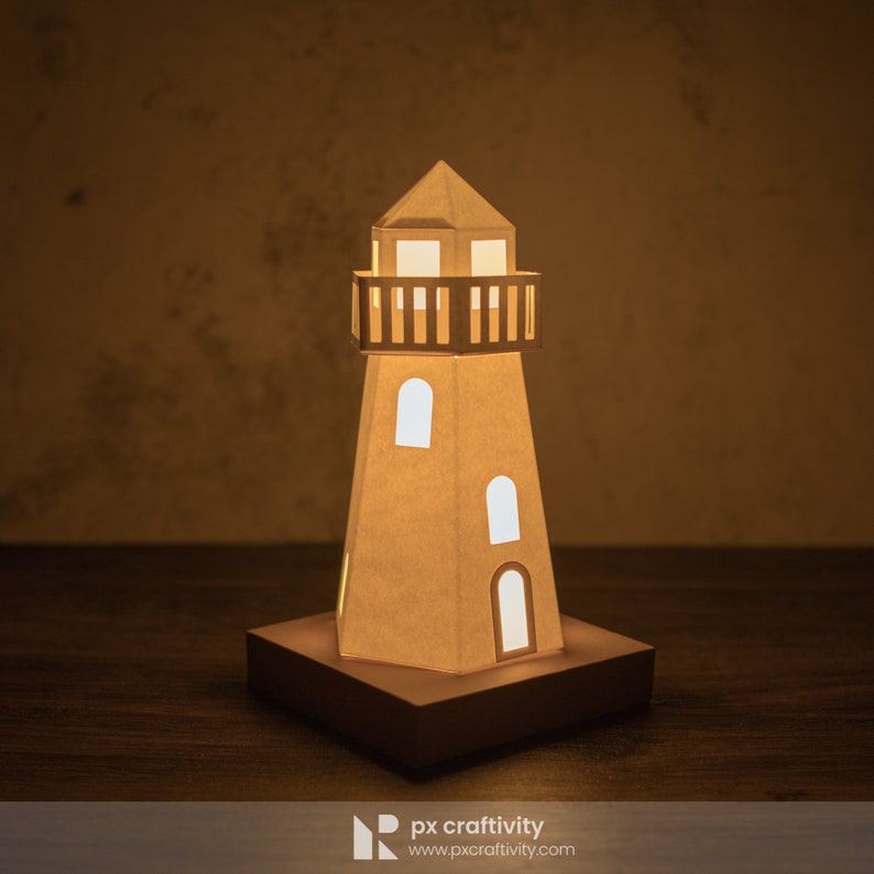 Light House Paper Lamp Papercraft Paper Lantern Home Décor - Etsy