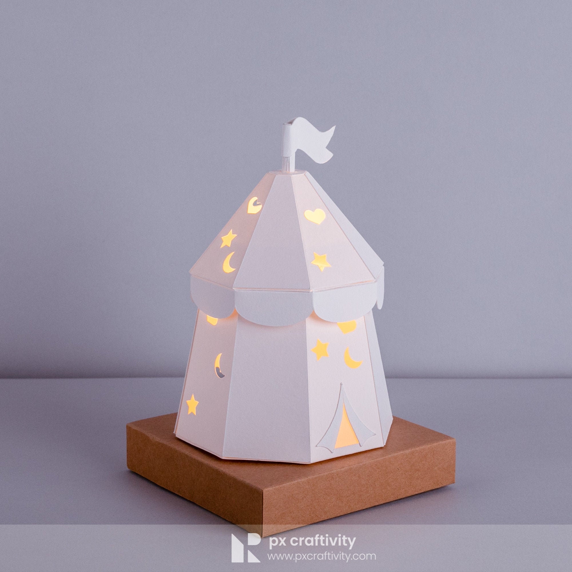 Circus Tent Paper Lamp Papercraft Paper Lantern Home Décor Sculpture ...