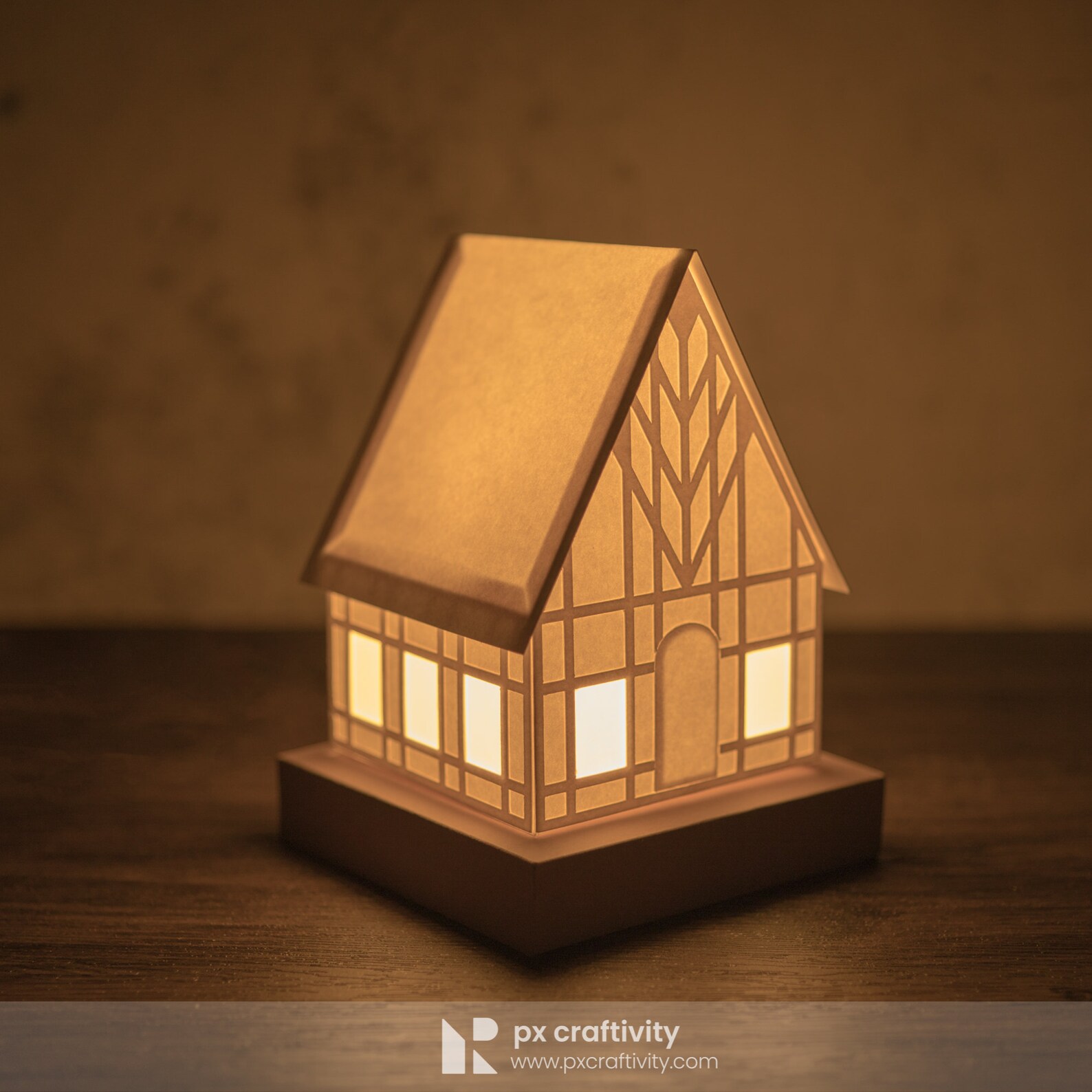 German House Lamp Papercraft Paper Lantern Home Décor Sculpture Gift ...