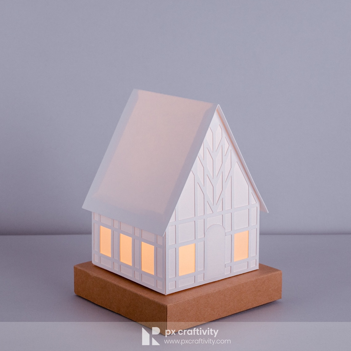 German House Lamp Papercraft Paper Lantern Home Décor Sculpture Gift ...