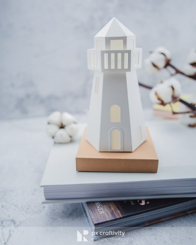 Light House Paper Lamp Papercraft Paper Lantern Home Décor - Etsy