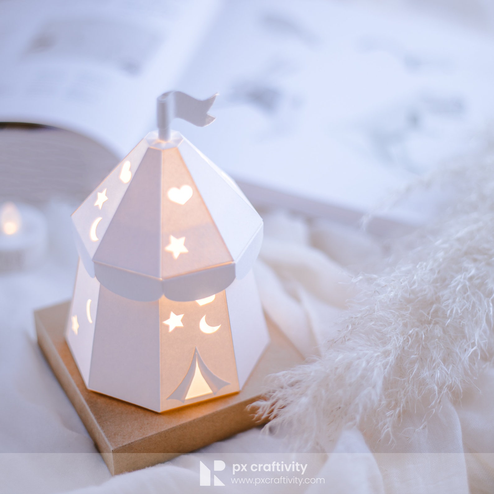 Circus Tent Paper Lamp Papercraft Paper Lantern Home Décor Sculpture ...