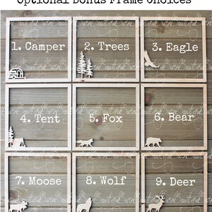 Personalized Mountain Star Name Frame Sign, Father's Day, Mother's Day ...