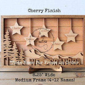 Personalized Mountain Star Name Frame Sign, Father's Day, Mother's Day ...