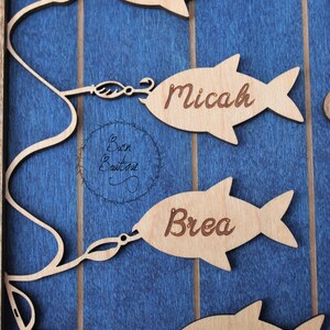 Personalized Fish Name Sign Hooked on Dad/grandpa/papa, Fishing Father ...