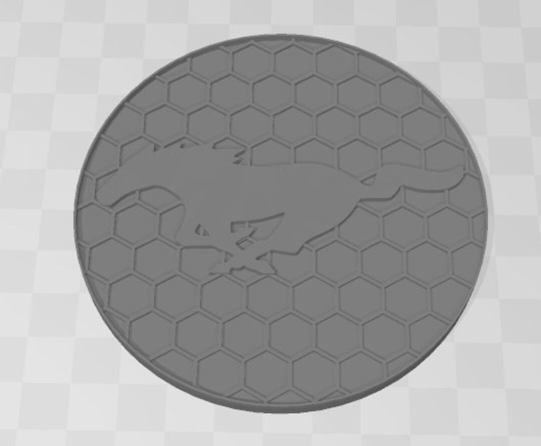 2 Pack Ford Mustang Honeycomb Logo Coasters Cupholder Insert 3D Printed ...