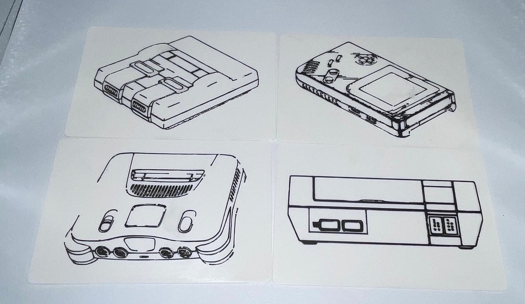 Nintendo 3D Printed Wall Patent Art 7.5"x5" - Etsy