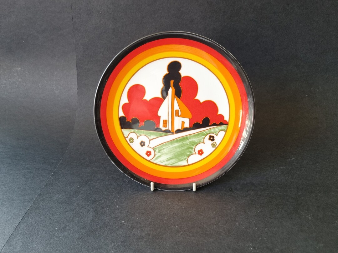 NEW LISTING Art Deco Style Clarice Cliff by Wedgewood Collectors Plate ...