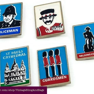 3x2cm 1980s Vintage Enamel London Pin 1980s London - Etsy