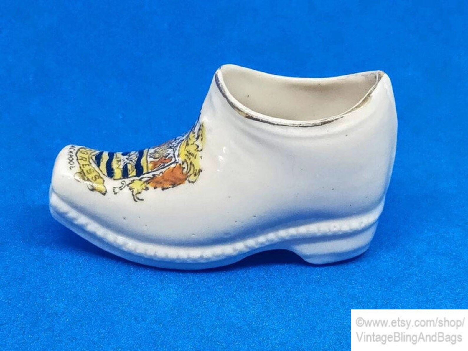 95x49mm 1930s Antique Blackpool Crestware Boot Antique - Etsy UK