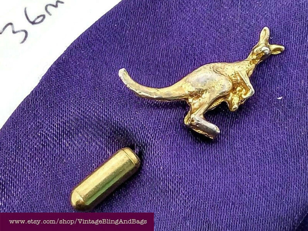36mm Vintage Kangaroo Tie Pin, Vintage Kangaroo Stick Pin, Vintage ...