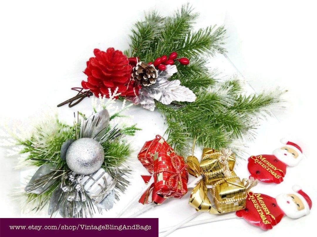 6 1980s-2000 Vintage Christmas Foliage Decorations Vintage - Etsy