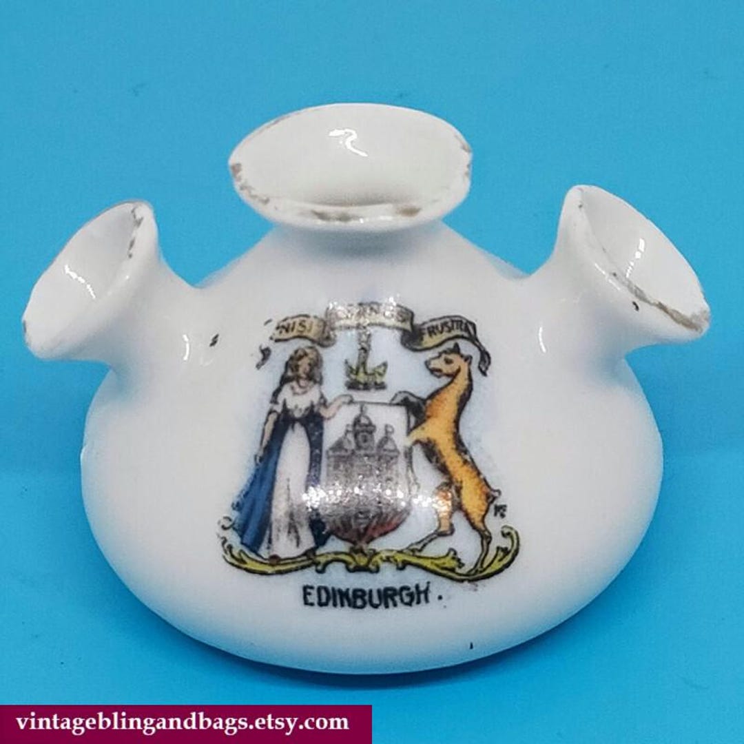51x33mm 1930s Antique Edinburgh Crestware Vase, Edinburgh Miniature ...