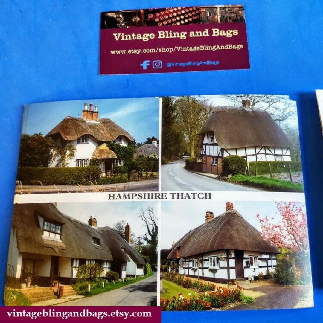 10 Unused 1980s 14x9cm Vintage Thatched Cottage Postcards, Vintage ...
