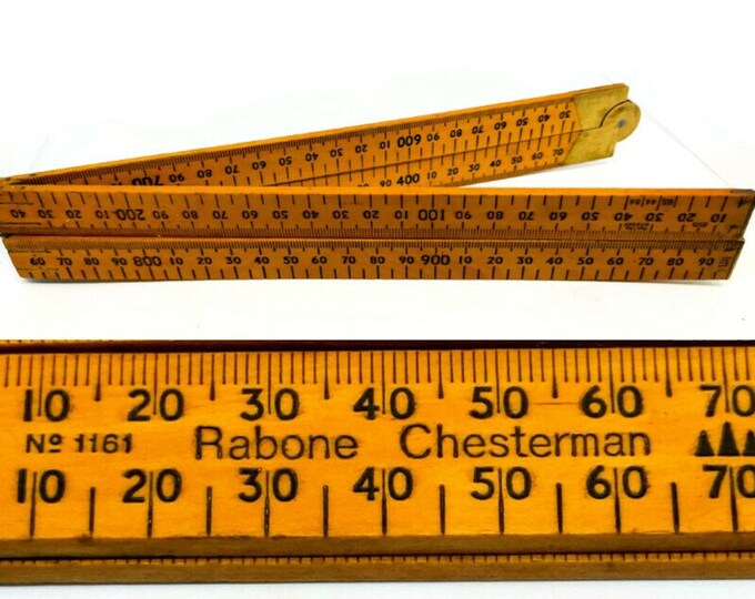Vintage Rabone Boxwood Ruler No 1161 1 Metre 100cm Vintage Ruler ...