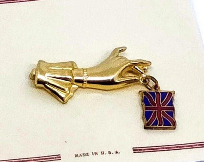 Vintage 1940s Sweetheart Brooch, Enamel Flag Pin, 1940s Vintage ...