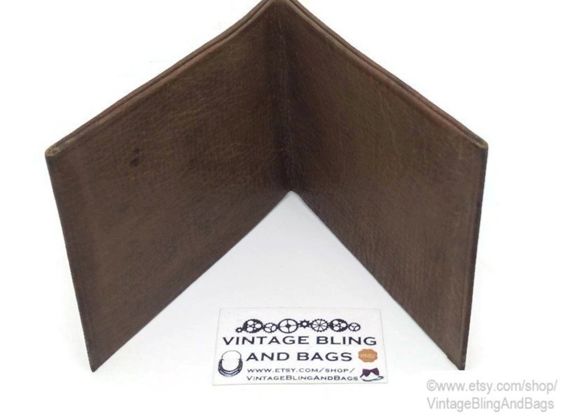 11.5x8cm Vintage Brown Leather Wallet With Arabic Text - Etsy UK