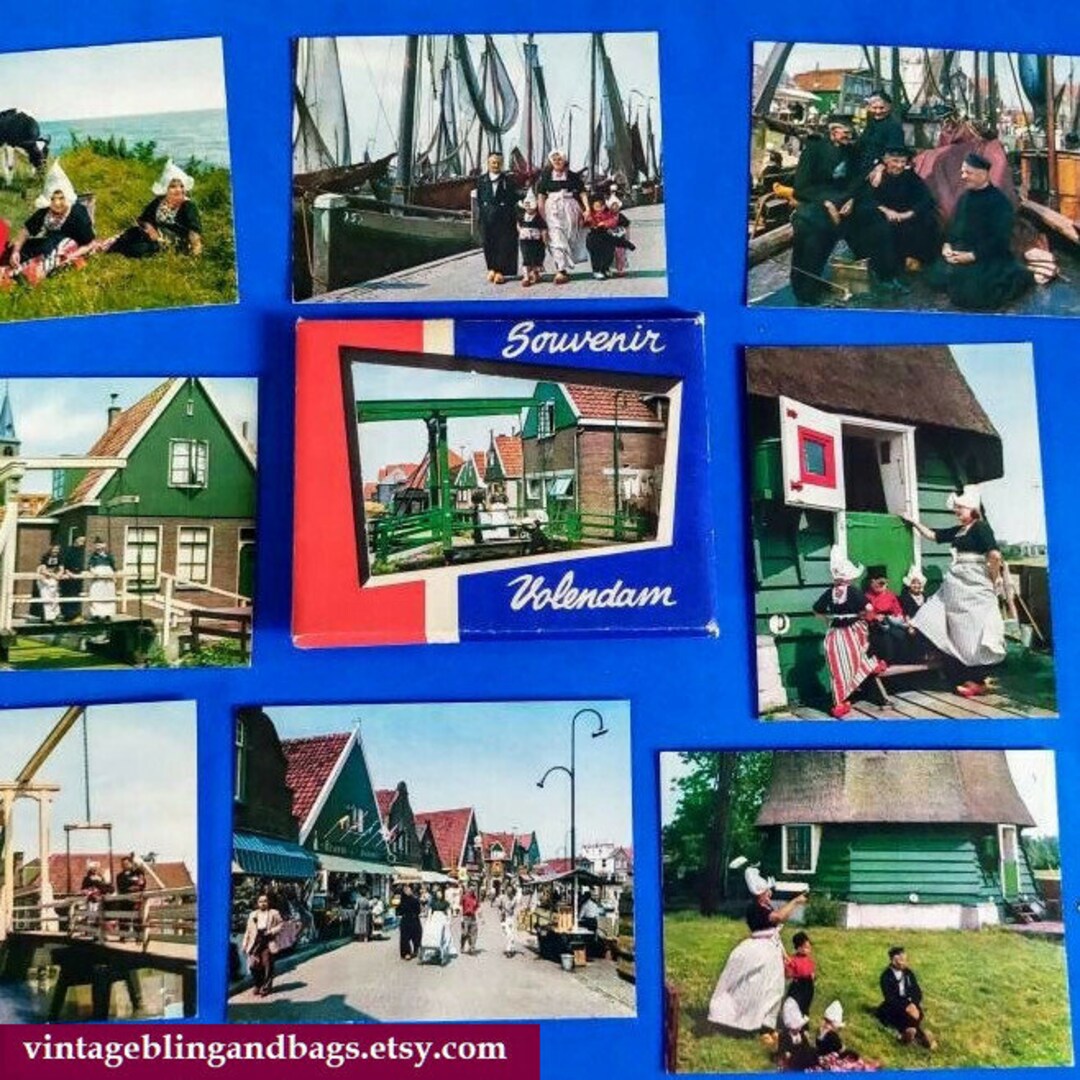 1950s Pack of 10 Original Colour Photographs of Volendam Holland Photos ...
