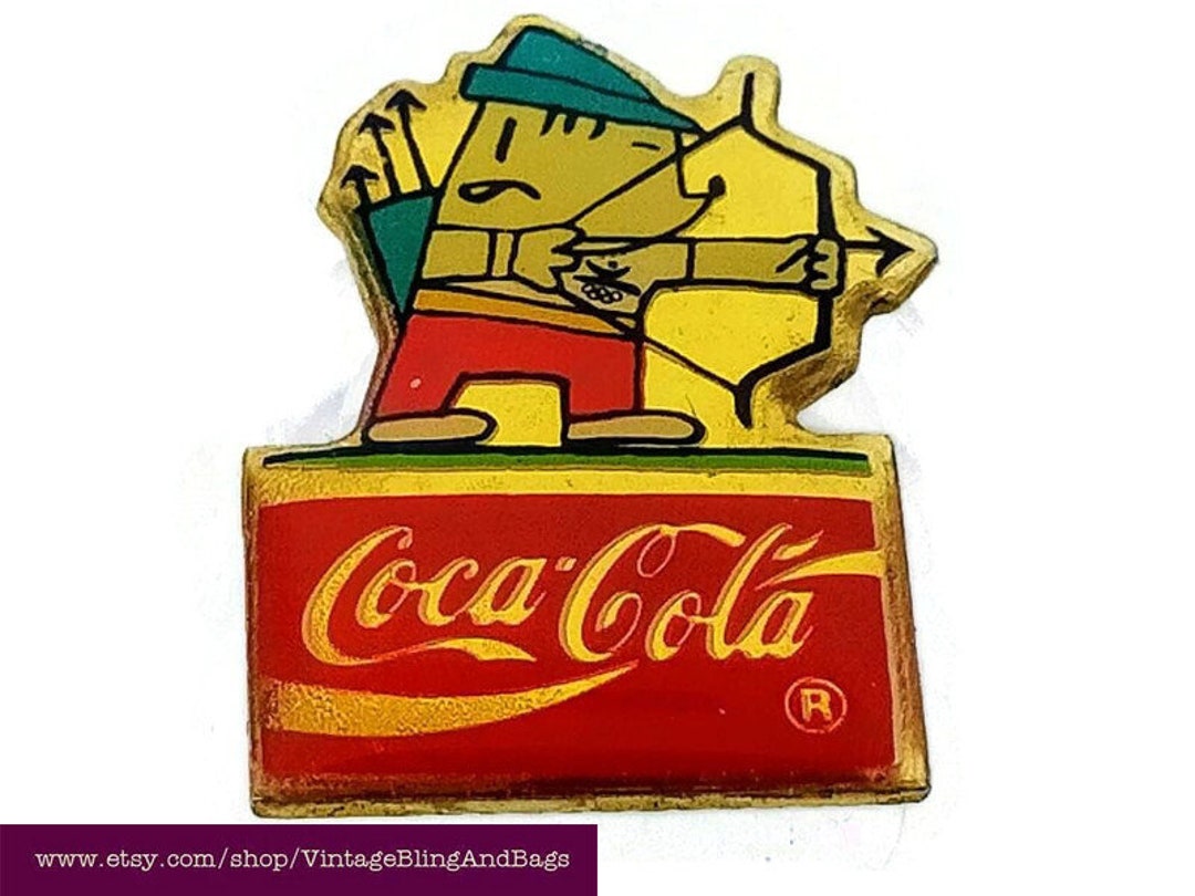 1992 Barcelona Olympics Mascot Cobi Pin Coca Cola Advertising - Etsy