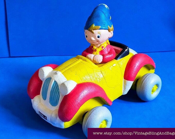 27cm 1950s Foam Noddy Car, 1950s Rubber Noddy Car, Vintage Squishy Toys ...