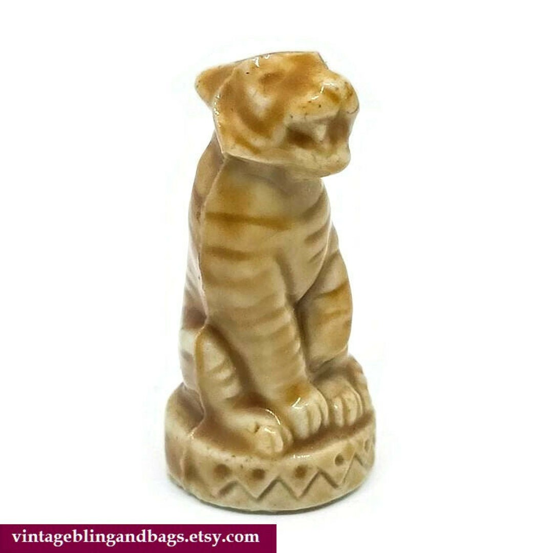 Vintage 1990s Circus Wade Tiger Whimsey, Wade Whimsey Tiger Ornament ...