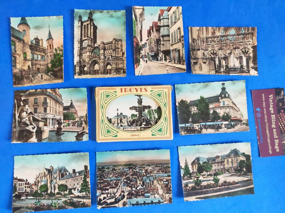 1930s Pack of 10 Original Tinted Photographs Troyes - Etsy