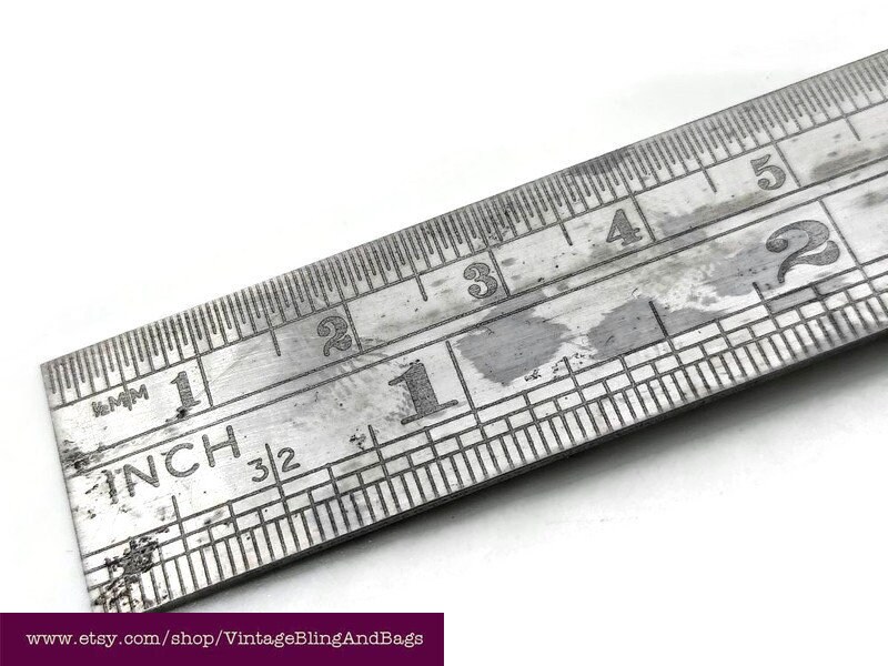 3 Vintage Steel Rulers Including Draper D196 Vintage Ruler - Etsy