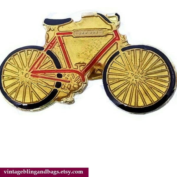 Bicycle Pin - Etsy
